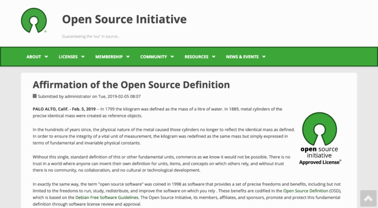 Affirmation of the Open Source Definition - Open Source Hong Kong