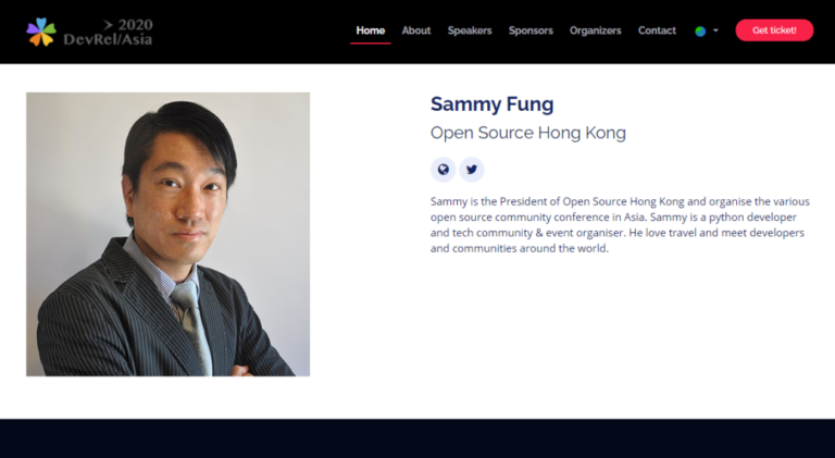 演講：DevRel/Asia 2020 - 開源香港